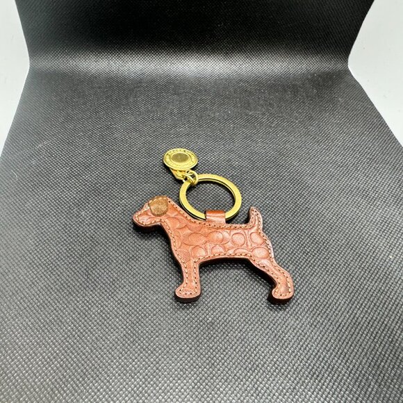 Coach | Accessories | Coach Dog Keychain Brown Nice Leather | Poshmark